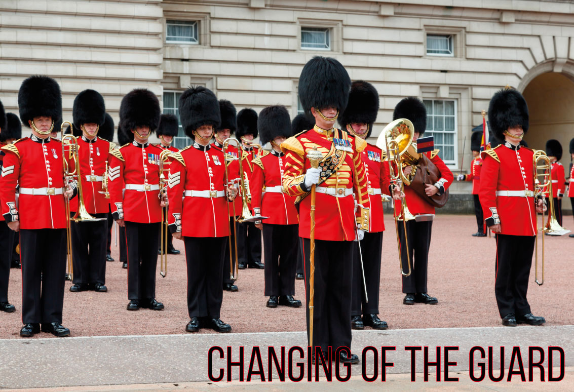 The Changing of the guard outside Buckingham Palace